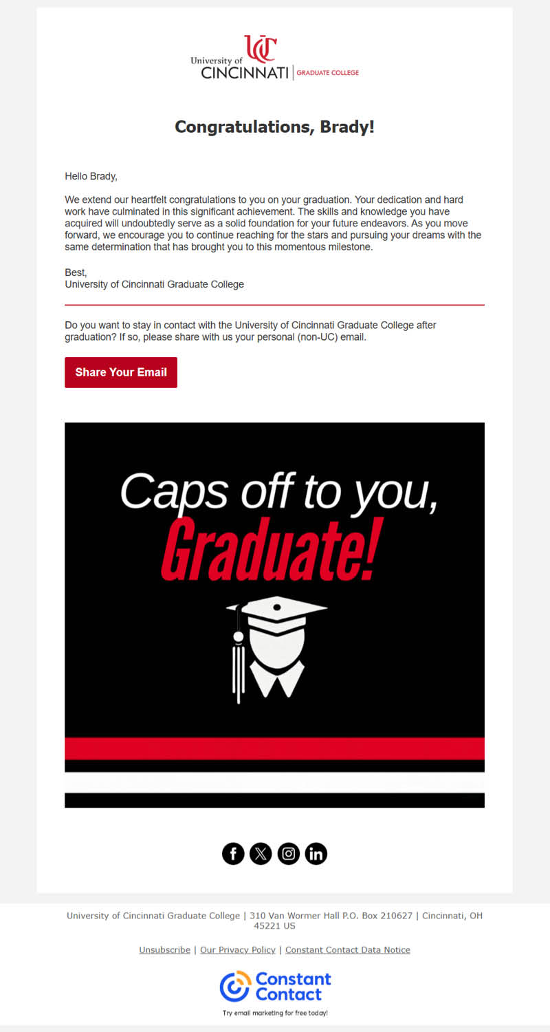 Transforming Email Communication in Graduate Education – Sabrina Schnetzer